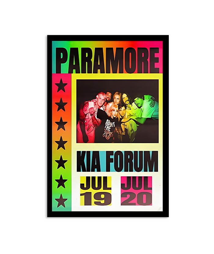 Paramore Self Titled Tour Poster