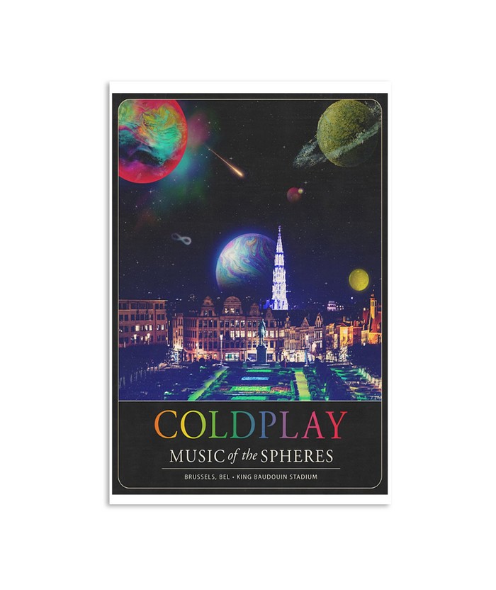 Coldplay 2022 London Aug 16 Music Of The Spheres Tour Poster | Custom ...