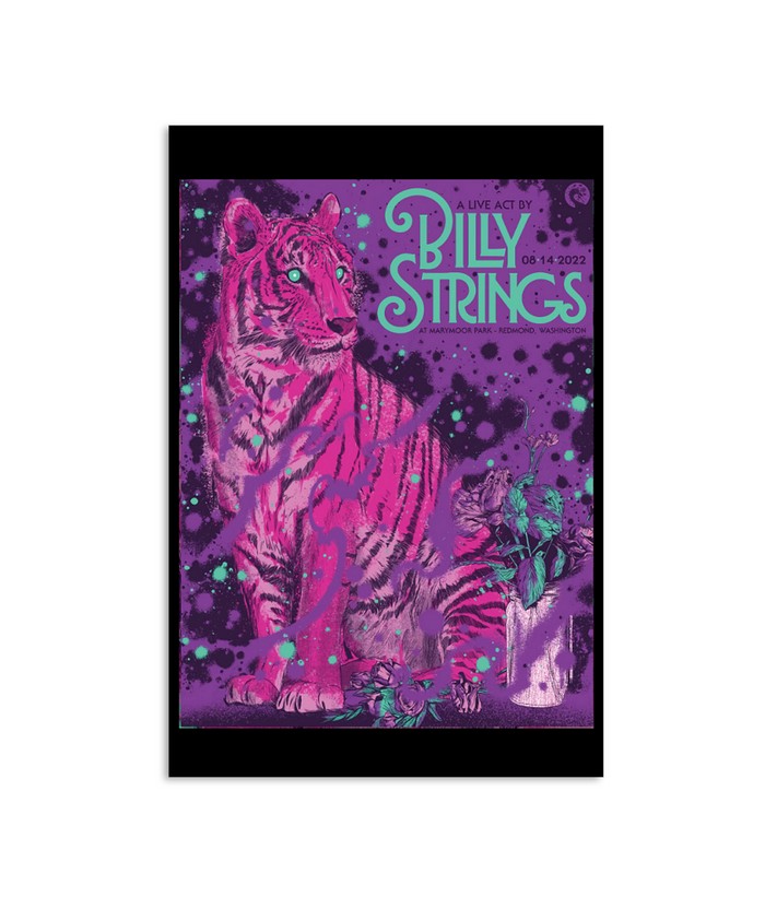 Billy Strings Tour Marymoor Park Redmond Washington 2022 Poster ...