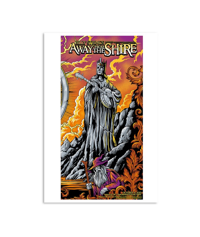 Poster Billy Strings Presents Away From The Shire October 31 2022 ...