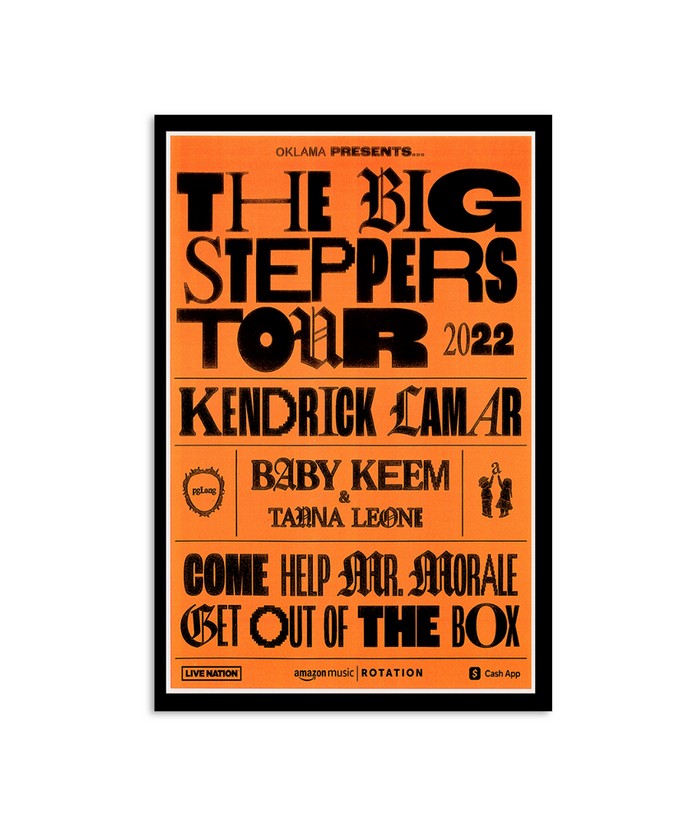Kendrick Lamar Concert Poster