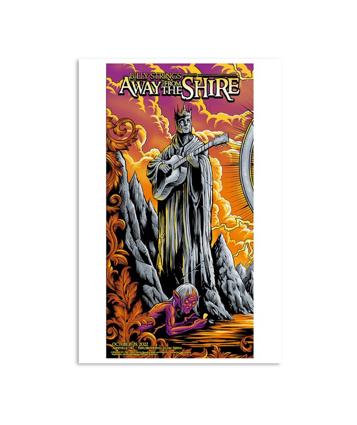 Billy Strings October 29, 2022 Asheville NC Poster | Custom prints ...